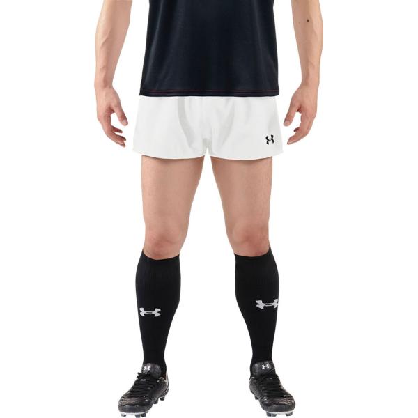 アンダーアーマー UNDER ARMOUR UA チーム ラグビー プラクティス ショートパンツ メンズ 半ズボン 短パン 軽量 練習 トレーニング クラブ 部活動 サークル ウエスト調整可能  1295619 100　ウエストは内側ドロー...