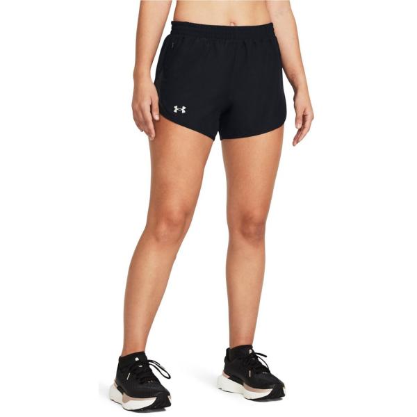 アンダーアーマー UNDER ARMOUR UA フライバイ ショーツ  1382438　ウエストはドローコードにより調整可能なショーツ。右サイドにファスナー付きポケット、インナー・インナーブリーフ付き、小物を安全に収納できるジップ付きポケット。