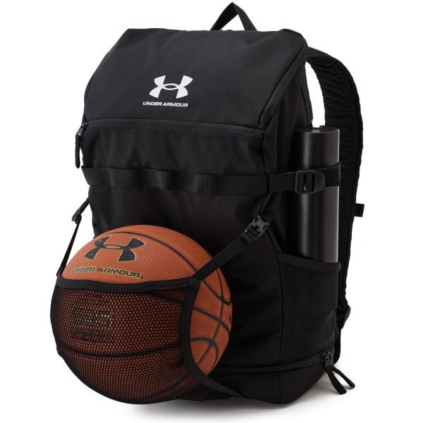 アンダーアーマー UNDER ARMOUR UAバスケットボール バックパック3 メンズ レディース リュック かばん ボール収納 撥水加工 両サイドポケット 部活動 クラブ 34L パソコン収納  1384720　バスケット　ラップトップ...