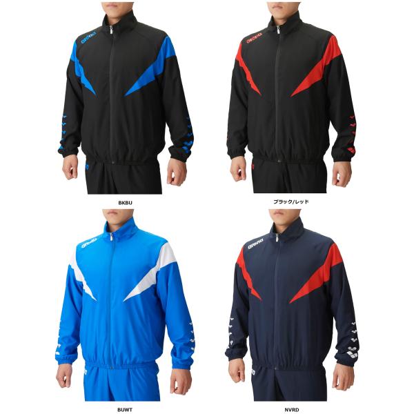 アリーナ arena ジャケット レギュラーシルエット アウター ウィンドブレーカー フルジップ 長袖 メンズ レディース 水泳 競泳 裏メッシュ 部活動 練習 トレーニング 大会  ASS4JKU007　スイミング　布帛ジャケット。チーム...