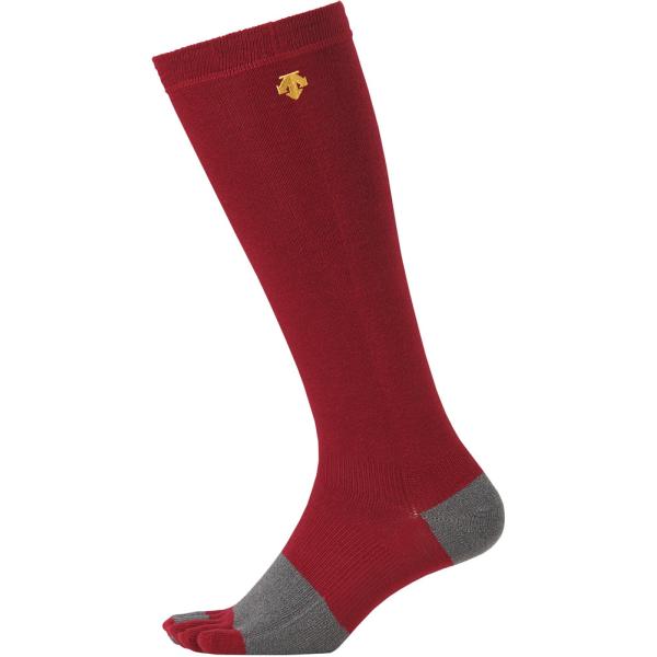 デサント DESCENTE 5本指カラーソックス  C8701B ENG　5本指タイプですべり止め糸を使用した機能モデル。前足部へのサポートと爪先部をアップ仕様にし、踏ん張り易さと破れにくさを改善したカラーソックス。  爆買