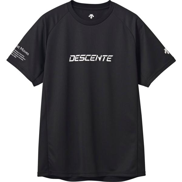 デサント DESCENTE 半袖バレーシャツ  DV5SHT05U　バレーボール 　腕の振り上げ動作を意識したラグランスリーブを採用しています。胸部分に DESCENTE のプリントを配置した半袖バレーボールシャツです。