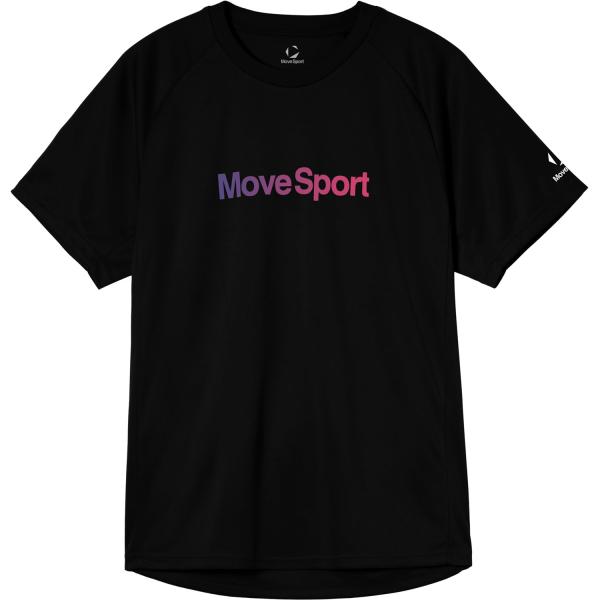 ムーブスポーツ MOVESPORT 半袖プラクティスシャツ ユニセックス Tシャツ トップス 練習着 プラシャツ 吸汗 グラデーションプリント 部活 クラブ サークル チーム 練習 トレーニング  SV6SHT00U　バレーボール 　胸部分...