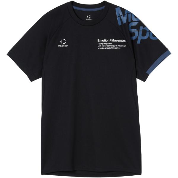 ムーブスポーツ MOVESPORT 半袖プラクティスシャツ Tシャツ トップス メンズ レディース 男性 女性 吸汗 速乾 練習 トレーニング 移動 部活動 クラブ サークル スクール チーム  SV6SHT04U　バレーボール 　肩部分の...