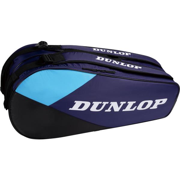 ダンロップ DUNLOP ラケットバッグ テニスラケット6本収納可 かばん ファスナーポケット付き 試合 大会 練習 部活 クラブ活動 サークル 移動 持ち運び 荷物入れ  DTC2630　テニス　ラケットは左右に3本ずつ収納可。ラケットポ...