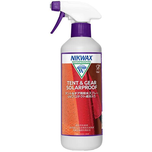ニクワックス NIKWAX テント&amp;ギアソーラープルーフ 500ml  EBE3A2　アウトドア　テント、ザック用の強力撥水剤。紫外線から生地を守ります。ハンディスプレータイプ。透湿性の生地には使用できません。ニクワックスは地球環境...