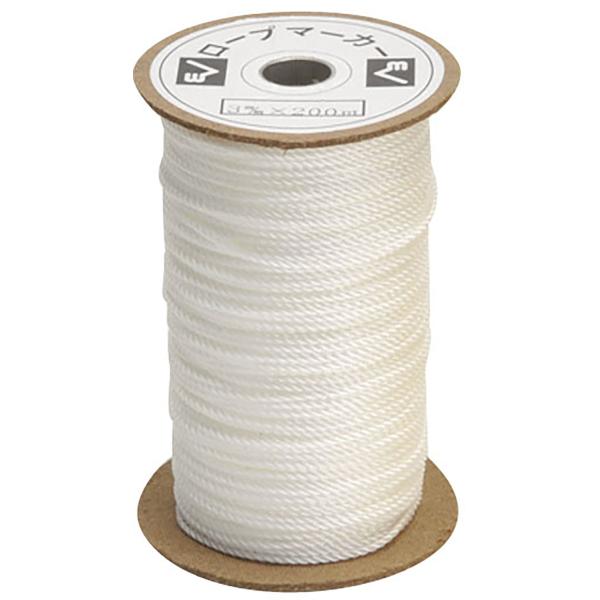 エバニュー EVERNEW ロープマーカー3×200 体育 授業 体育授業 体つくり 部活 運動 ロープ  EKA181 W　専用釘はEKA186と同サイズ。  爆買