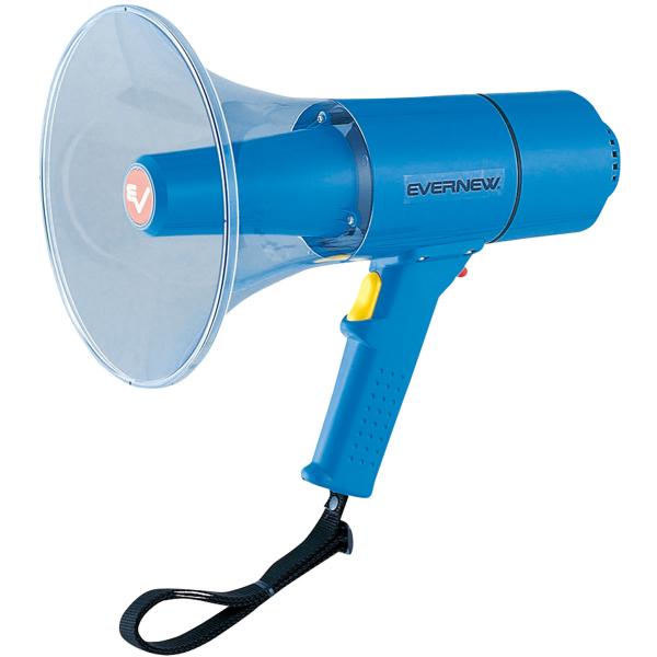 エバニュー Evernew 拡声器15W 体育 授業 体育授業 体つくり 部活 運動 拡声器 EKB093　音声＋ホイッスル機能を有した拡声器15Sは、音声到達距離315m、IP54等級を有しています。最大出力は20Wで、一般的な中型サイズ...