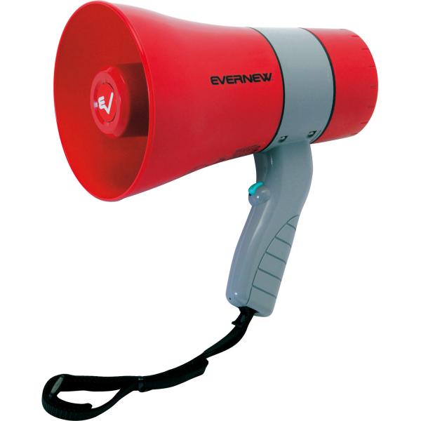 エバニュー Evernew 拡声器06S 体育 授業 体育授業 体つくり 部活 運動 拡声器 EKB118　音声＋サイレン機能を有した拡声器06Sは、音声到達距離250m、IP65等級を有したコンパクトな防水・防塵拡声器です。 爆買
