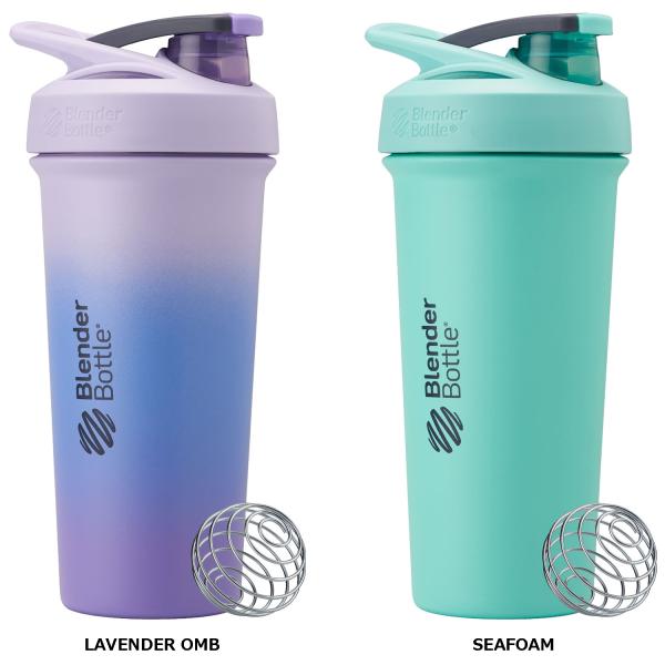 ブレンダーボトル Blender Bottle BlenderBottle R Strada Stainless Sleek steel 25oz ブレンダーボトル ボディーケア シェーカー パープル  BBSTSS25　ステンレス製保冷専...