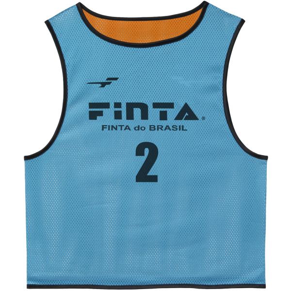 フィンタ FINTA 昇華 JR リバーシブルビブス 10 枚セット  FT3530　サッカー　1 枚で 2 カラーの使い分けが出来る昇華リバーシブルのビブス。 2 番から 11 番の番号付き。