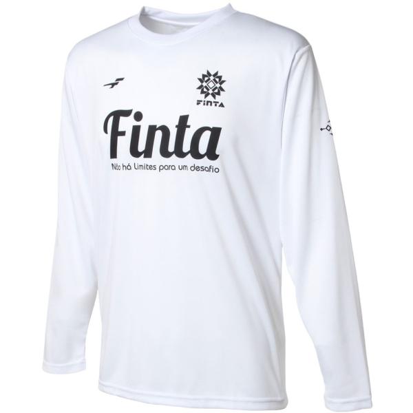 フィンタ FINTA L/SプラクティスTシャツ  FT8818 0100　サッカー　FINTAロゴを前面に配したシンプルで汎用性の高いプラクティスTシャツ。  爆買