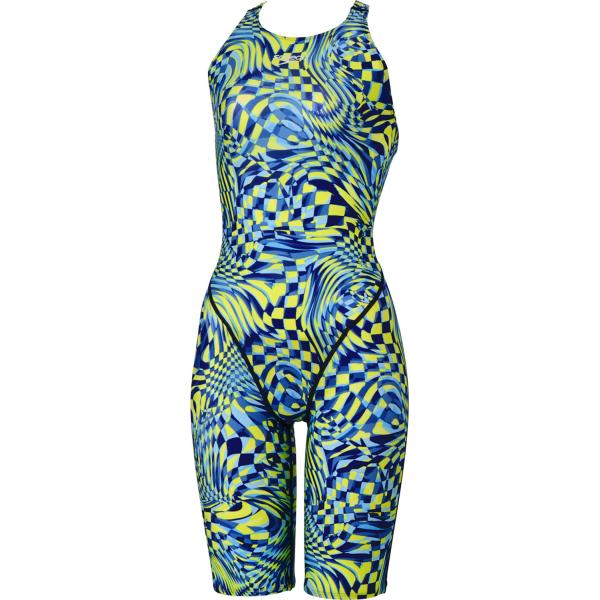 スピード Speedo FLEX  ν SEMI OPENBACK KNEESKIN III  SCW12607F　スイミング　WORLD AQUATICS 承認モデル。マスターズスイマーのための、透けにくく泳ぎやすい、安心感のあるレディー...