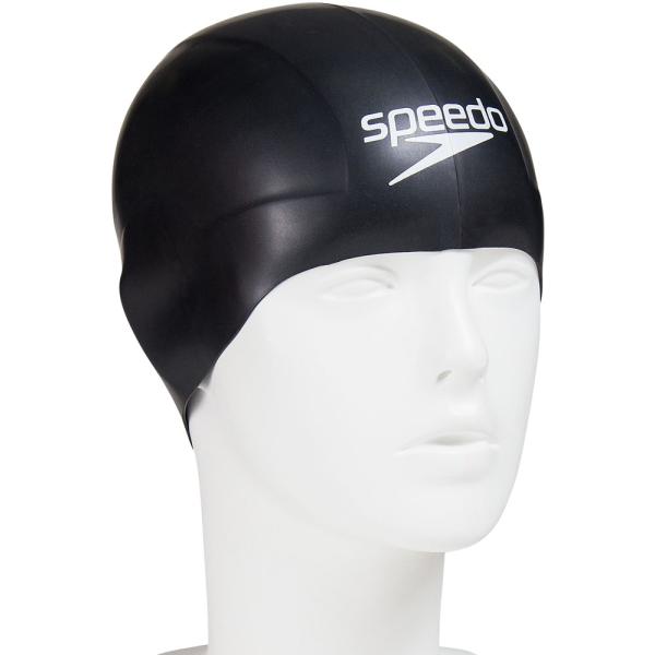 スピード Speedo アクアブイキャップ Aqua-Vキャップ ユニックス 水泳帽 帽子 スイムキャップ ドーム型 競泳 レーシング WA承認 安定フィット プール  SD98C70 K　スイミング　流水抵抗を低減する、レーシング用スイム...