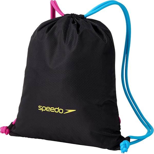 スピード Speedo KNAPSACK SE22560　スイミング　軽量でシンプルなナップサック ( リュック ) です。環境配慮型素材を採用。はっ水機能つき。肩紐と SPEEDO ロゴのカラー使いがアクセントになっています。オーソドック...