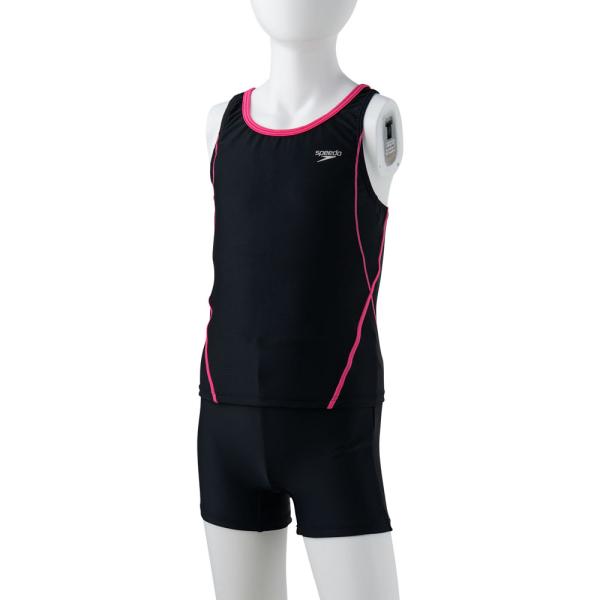 スピード Speedo ロデーセパレーツ Rode Separates ガールズ 女子 水泳 スイムウェア スクール水着 セパレート ストレッチ 伸縮 プール 学校 UVカット ジュニア  SFG22015 KP　スイミング　学校や市民プー...