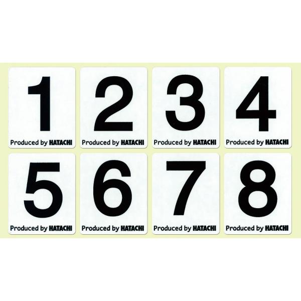 ハタチ HATACHI グラウンドゴルフ スタートマットシール  NO.1-8   BH4008　スタートマット用のシール。ナンバー1から8。  爆買