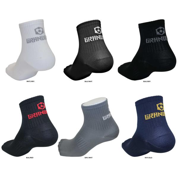 グランデエフピー GRANDE.F.P GRANDE.F.P ベーシックハーフソックス  GFPH21902　フットサル　GRANDE.F.Pのロゴマークが、後ろにコンピュータジャガードで編みこまれた、定番ソックスシリーズ!!GRANDE....