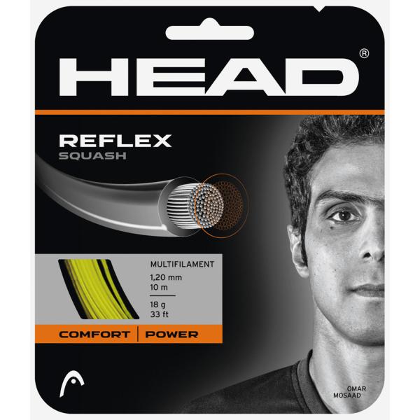 ヘッド HEAD スカッシュ ストリング REFLEX SQUASH  281256　ハイレベル・トーナメントにおけるパワーを必要とするゲームに最も適したストリング、それがREFLEX SQUASH。HEAD製品中最も快適で最もプレミアムな...
