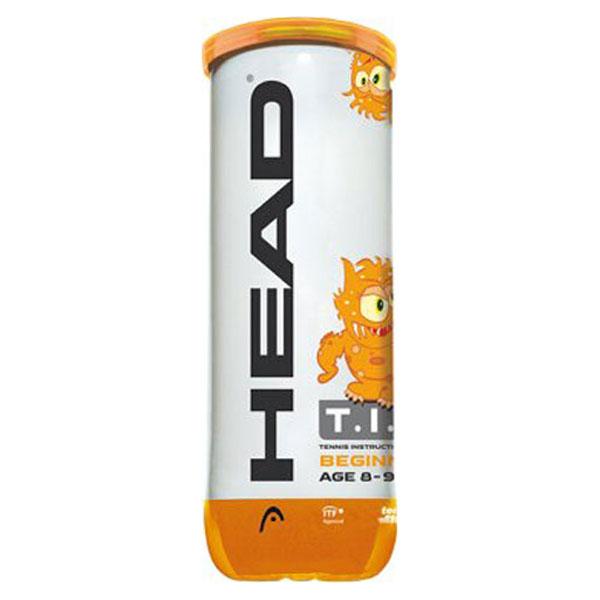 ヘッド HEAD ジュニア用硬式テニスボール HEAD T.I.P ORANGE 3個入り   578123　テニス　通常のボールに比べ約50遅いスピードで飛びます。フルサイズコートへ移る前の最適なボール。8〜9歳の子供向け。  爆買