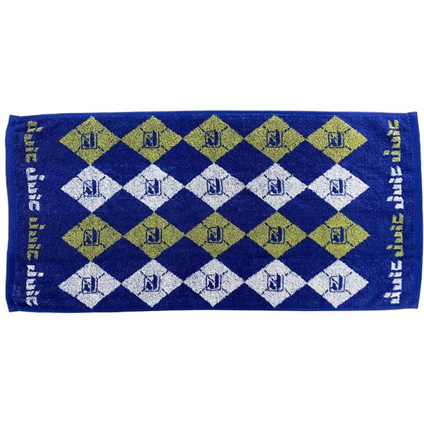 ジュウイック JUIC JUIC タオル ダイア  6274　卓球　シンプルで洗練されたダイヤ柄デザインが魅力のスポーツタオル。綿 100 素材で汗をしっかり拭き取り快適なプレーをサポートします。  爆買