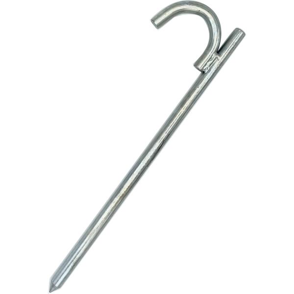 カネヤ KANEYA ゴールポストクイRST 学校 体育 部活動 クラブ活動 練習 器具 備品 用具 部品 固定具 日本製 スチール製 メッキ加工 打ち込み部あり  K166　ゴールポスト等のフレームを固定するクイです。45mm径パイプまで...