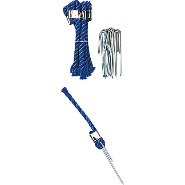 カネヤ KANEYA ポイントマーカーDX K-2287 学校体育器具 学校備品 器具 学校 体育 目印 幼稚園 保育園 保育所 備品 運動 運動会  K2287 BL　視認性に優れる太ロープタイプ  爆買