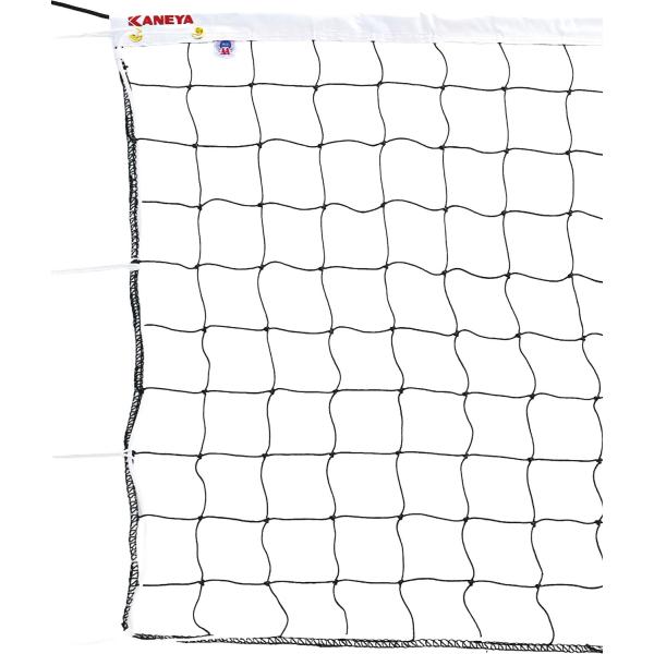 カネヤ KANEYA バレーネット 60DYT K5135　バレーボール 　耐久性に優れ扱いやすいイザナス上部ケーブルを採用した最もお求めやすい 6 人制バレーネットです。 ( 下部白帯なしタイプ ) 爆買