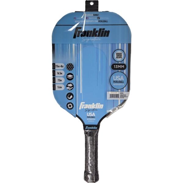 フランクリン Franklin SIGNATURE PICKLEBALL PADDLE 13MM BLUE ピックルボール パドル ラケット スピン 振動軽減  52983C2　シグネチャー・ピックルボール・パドル13mmは、最大のスピンと...