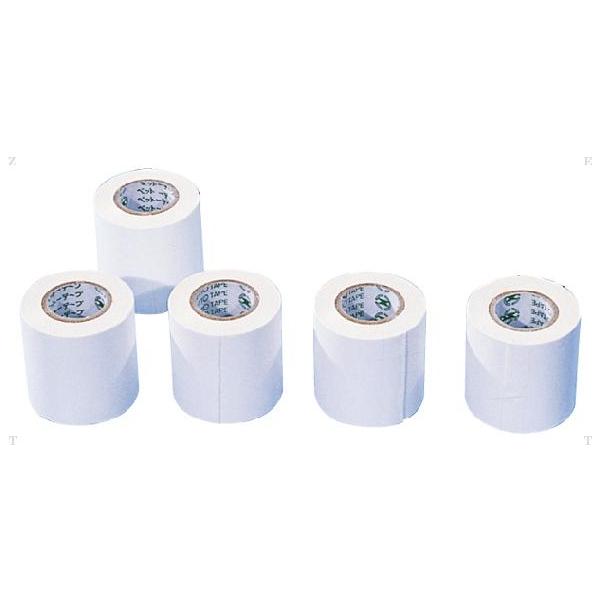 ミカサ MIKASA ラインテープ 50mm 幅 バレー・バスケット・ハンド・テニス用 5巻入り ホワイト メンズ レディース 学校体育器具 部活 クラブ コート 練習 試合  LTP50　伸びないタイプのラインテープです。  爆買