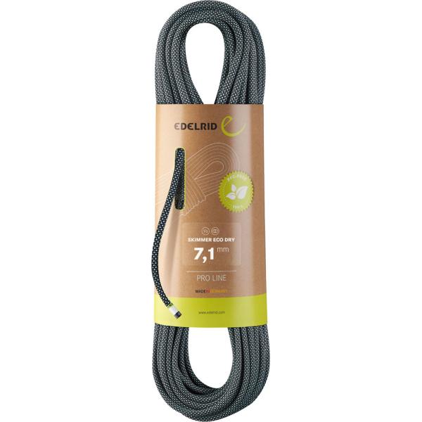 エーデルリッド EDELRID スキマーエコドライ 50m Skimmer Eco Dry ダイナミックロープ プロライン クライミング ロープ  ER71292050　アウトドア　超軽量超細径ダブルロープ。ギアの重量を切りつめるハードなア...
