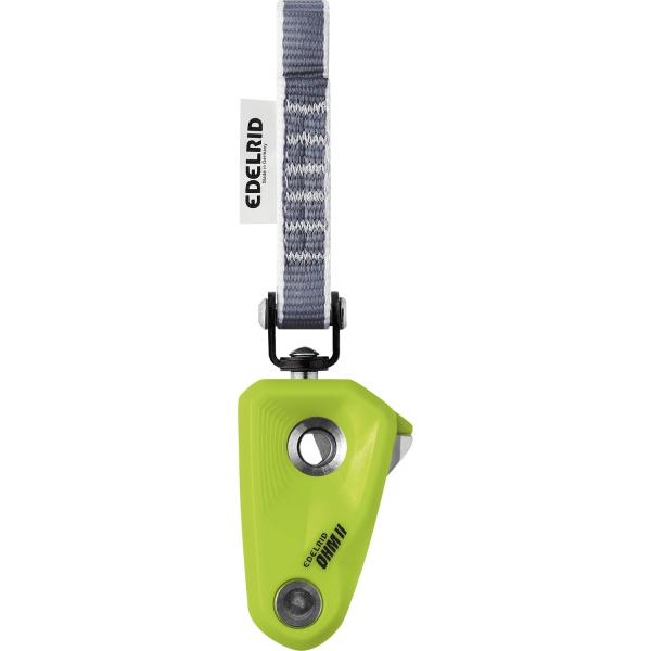 エーデルリッド EDELRID オーム II ER73829　アウトドア　クライミング用ビレイヤー向けブレーキアシストデバイス。ビレイヤーとリードクライマーの体重差が大きい状況で、リードクライマーの落下時にビレイヤーが吊り上げられ、クライマ...