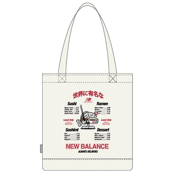 ニューバランス New Balance GRAPHIC TOTE AC9728D　ニューバランスの限定グラフィックをあしらった 8L キャンバスグラフィックトート。丈夫なキャンバス素材の定番トートを、スポーティで現代的なグラフィックでデザイ...