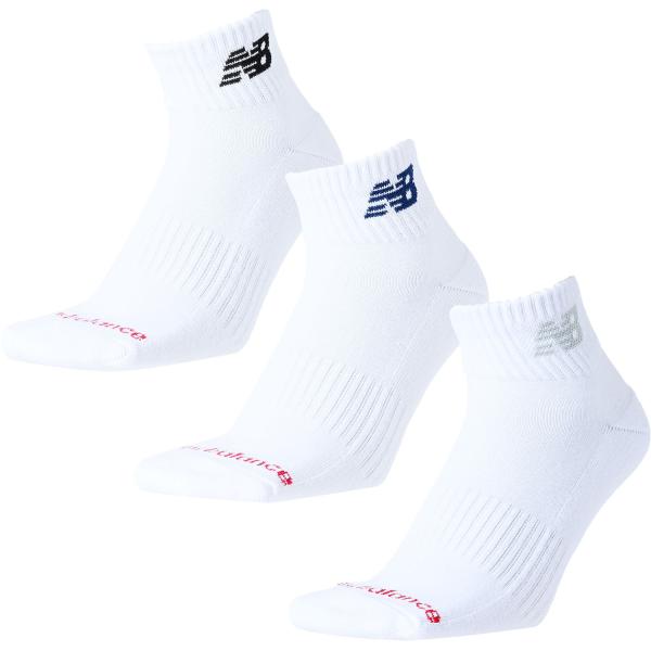 ニューバランス New Balance 53 ミッドレングス 3P ソックス  LAS55637　快適な履き心地を提供するミッドレングスの 3P ソックス。カラーとパターンを多彩に組み合わせた 3P で展開。
