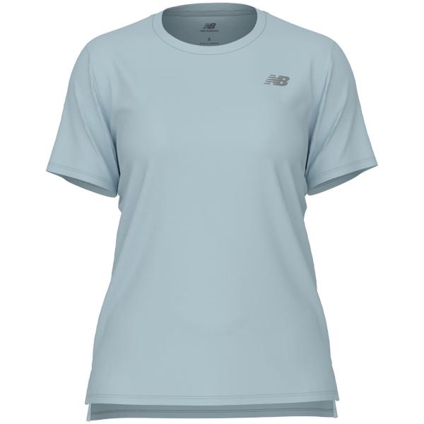 ニューバランス New Balance SPORT ESSENTIALS ショートスリーブ T シャツ  WT41222　軽量で優れた吸汗速乾性と通気性を発揮する NB DRY X 搭載のボーダーメッシュ素材を使用。前後差のある着丈で、サイ...