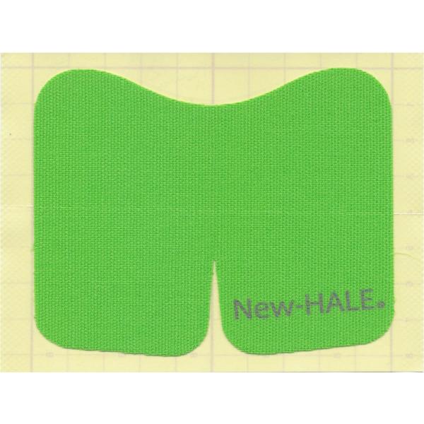 ニューハレックス New-HALE テーピングテープ すぐ貼れるシリーズ ニ―ダッシュ  6 枚入り   フレッシュグリーン  010501004　膝下に貼った場合、踏み込む動作が安定します。また、筋肉に貼れば着地時の揺れる筋肉の制御やサポ...