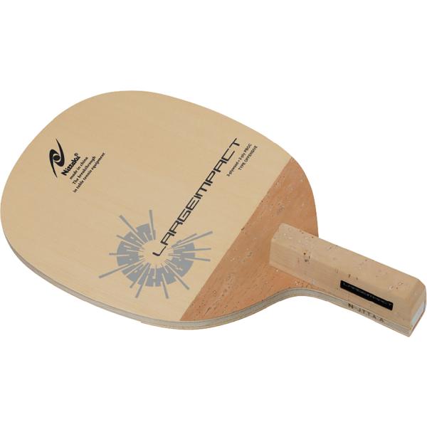 ニッタク Nittaku ラージインパクト R  NC0227　卓球　7.4MM の厚めの板と新素材の[ PBOC ]を搭載することで高い反発力を生み出し、パワフルなプレーを後押しします。表面板はやわらかめの木曽桧を使用することで、台上処理...