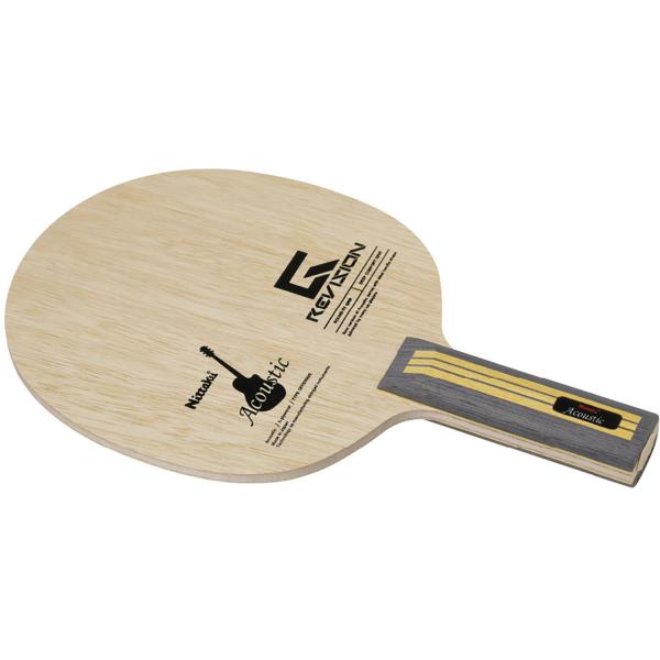 ニッタク Nittaku アコースティック G-REVISION ST NE6201　卓球　アコースティックを男子選手や中上級者に使用してもらえるよう開発。グリップ形状とブレード根本形状を深く握れるように変更。ラケットの重心に近い位置で握れ...