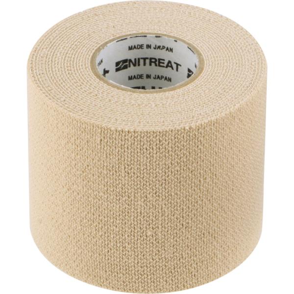 ニトリート NITREAT EBテープ 50mm×4m ブリスターパック ボディケア テーピング 強撚糸使用 関節固定 靭帯 エラスティックバンデージ 日本陸上競技連盟公認  EB50BP　膝・肘・肩などの筋肉の収縮・弛緩の大きな部位に使う...