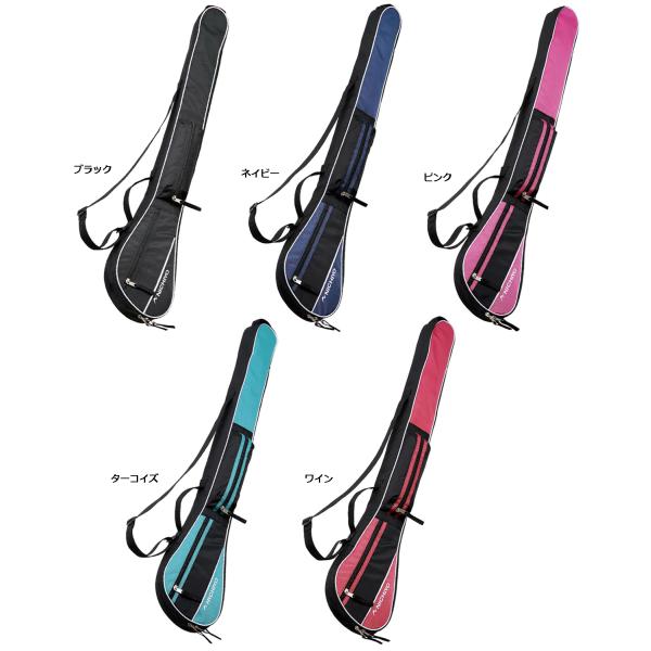 ニチヨー NICHIYO クラブケース グラウンドゴルフ グランドゴルフ 収納ケース 持ち運び スティック ダブルファスナー ポケット カードケース フックベルト ボール ツートンカラー  G8162　プレーに必要な物は全て入る。使いやすい...