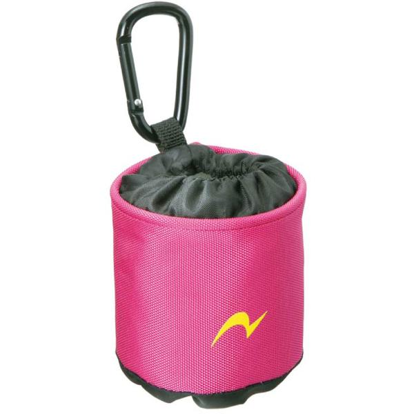 ニチヨー NICHIYO グラウンドゴルフ カラビナ付きポーチ グランドゴルフ ボール コンパクト 持ち運び 収納ケース 練習 試合 レクリエーション ベルト ボールホルダー 用品  KBP P　ポンと入れてギュッ!入れやすく出しやすいコン...