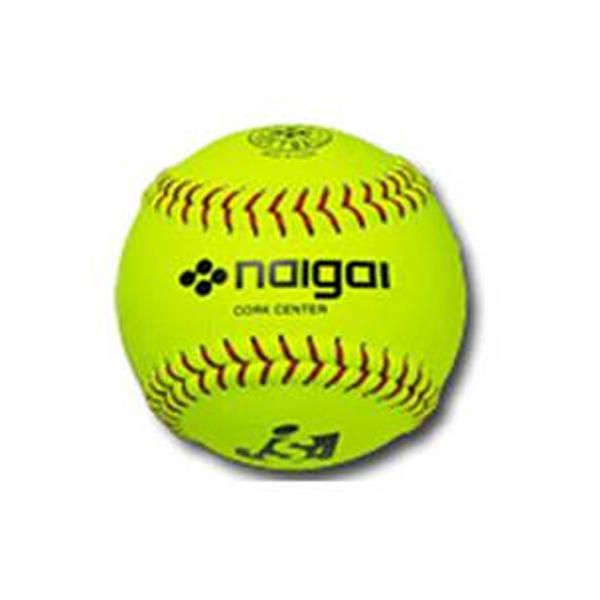ナイガイ NAIGAI ナイガイ イエローソフトボール 検定3号 革製 黄色 138202 部活 練習 トレーニング 試合 大会 体育 チーム クラブ活動  S3KAY 爆買