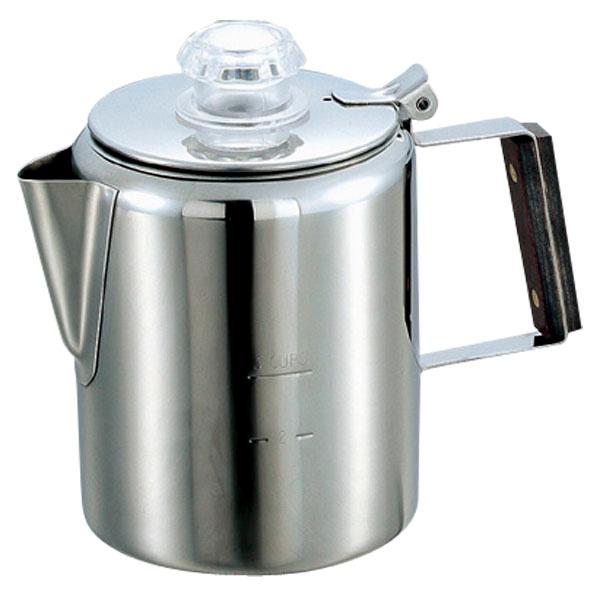 キャプテンスタッグ CAPTAIN STAG ステンレス製パーコレーター3カップ M1225   M1225　アウトドア　パーコレーターでコーヒーを淹れる楽しみはアウトドアならでは ・一度に3カップまで作れます   爆買