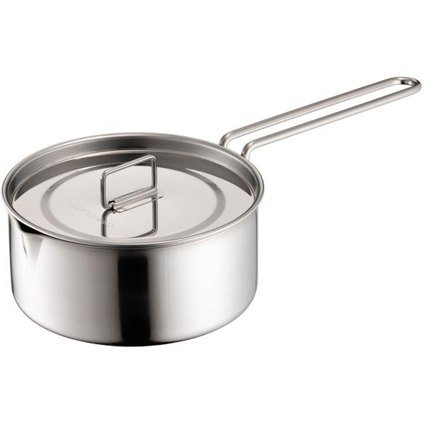 キャプテンスタッグ CAPTAIN STAG ケットル・ラーメンクッカー 14CM UH4213　アウトドア　キャンプやトレッキングなど 1 〜 2 人用に適したクッカーです。 1 台で 2 役。ハンドルの取り付け方でケットルや片手鍋として...
