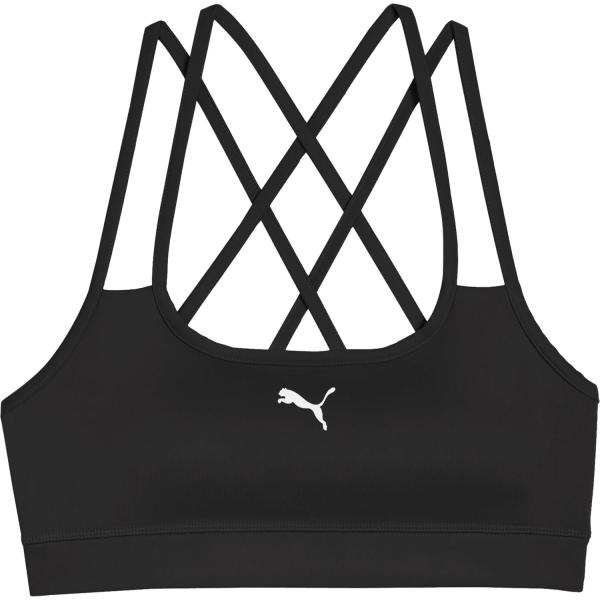 プーマ PUMA MOVE STRAPPY LOW サポートブラトップ  528676　この低衝撃ブラを身に付けて、自由に、そして自信を持って動きましょう。ドライ状態を保つ DRYCELL テクノロジー、エッジを効かせるストラップ付きの背面...