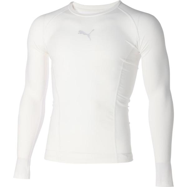 プーマ PUMA リーガベースレイヤー LIGA BASELAYER クルーネック LS シャツ メンズ 男性 大人 学生 長袖 ロングスリーブ トップス 長袖 インナー ロゴ  658223 04　サッカー　スパンデックスの強力ストレッチ...