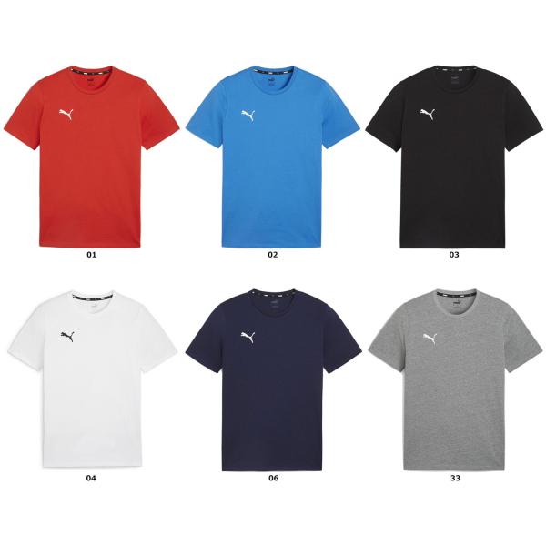 プーマ PUMA サッカー メンズ teamGOAL カジュアル TEE ウェア  659376　サッカー　ワントーンでまとめたミニマルなフォルムに、プーマキャット刺繍を添えたTEAMGOALカジュアル半袖Tシャツです。肌馴染みのよいコット...