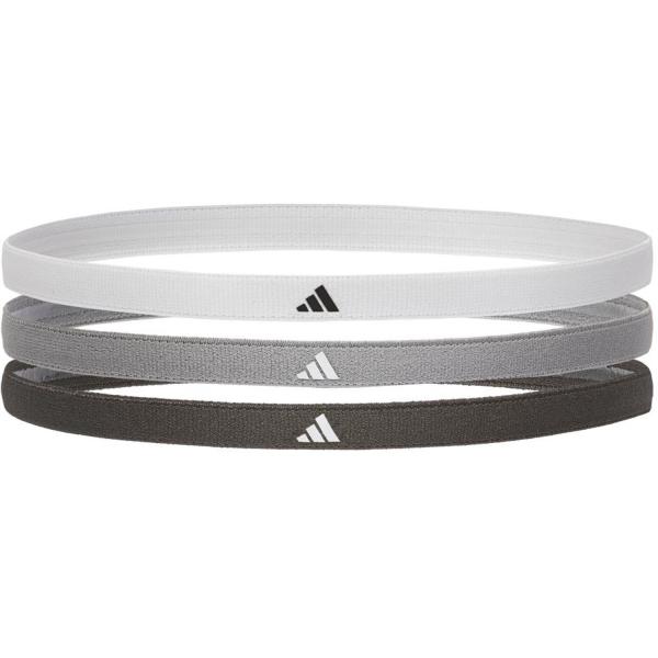 アディダス adidas ADIDAS ヘアバンド3本セット  ADAC16203　バンド内側にはシリコンストリップがありますのでズレる事がなく固定、ワークアウトに集中頂けます。素材は耐久性、速乾性の高いポリエステルです。お手入れも簡単で、...