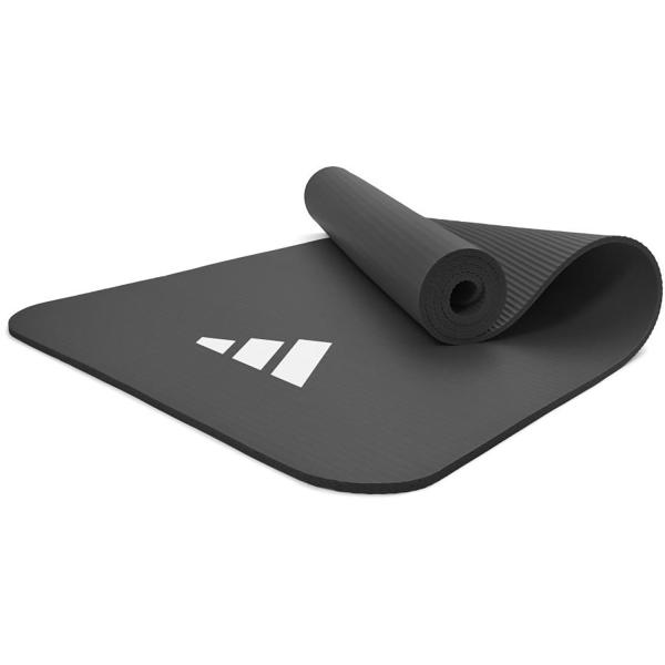 アディダス adidas フィットネスマット ADMT-11014 ボディーケア ストレッチ エクササイズ 衝撃吸収 肘 腰 膝 ワークアウト  ADMT11014 GR　やわらかく軽量でコンパクトなNBR素材の 7mm 厚マット。