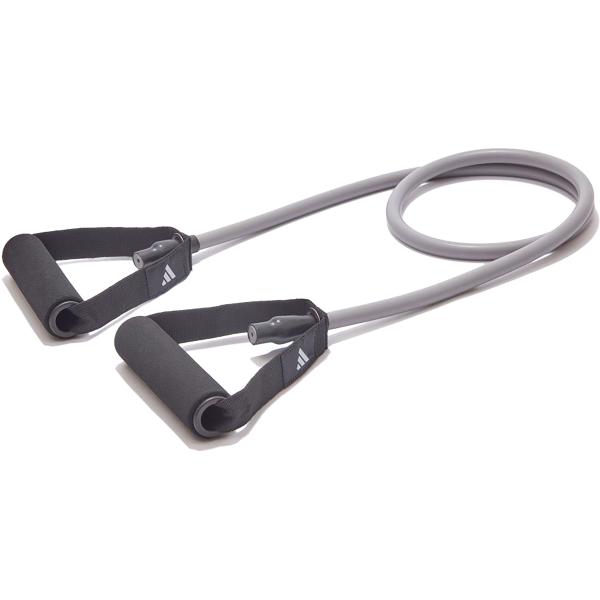 アディダス adidas ADIDAS レジスタンスチューブレベル2  ADTB10505　握りやすいフォームハンドル仕様で全身を鍛えるのに適している。  爆買